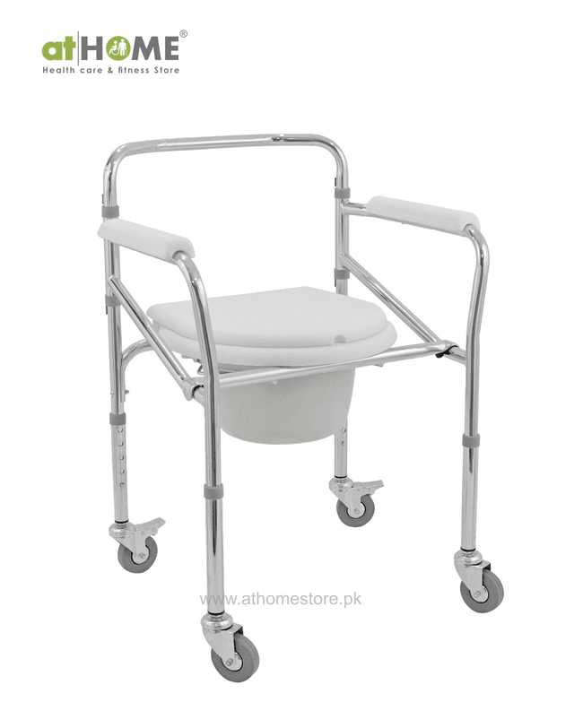 Commode Chair for Adults with Wheels AH4-696 - Mobility Aid ...